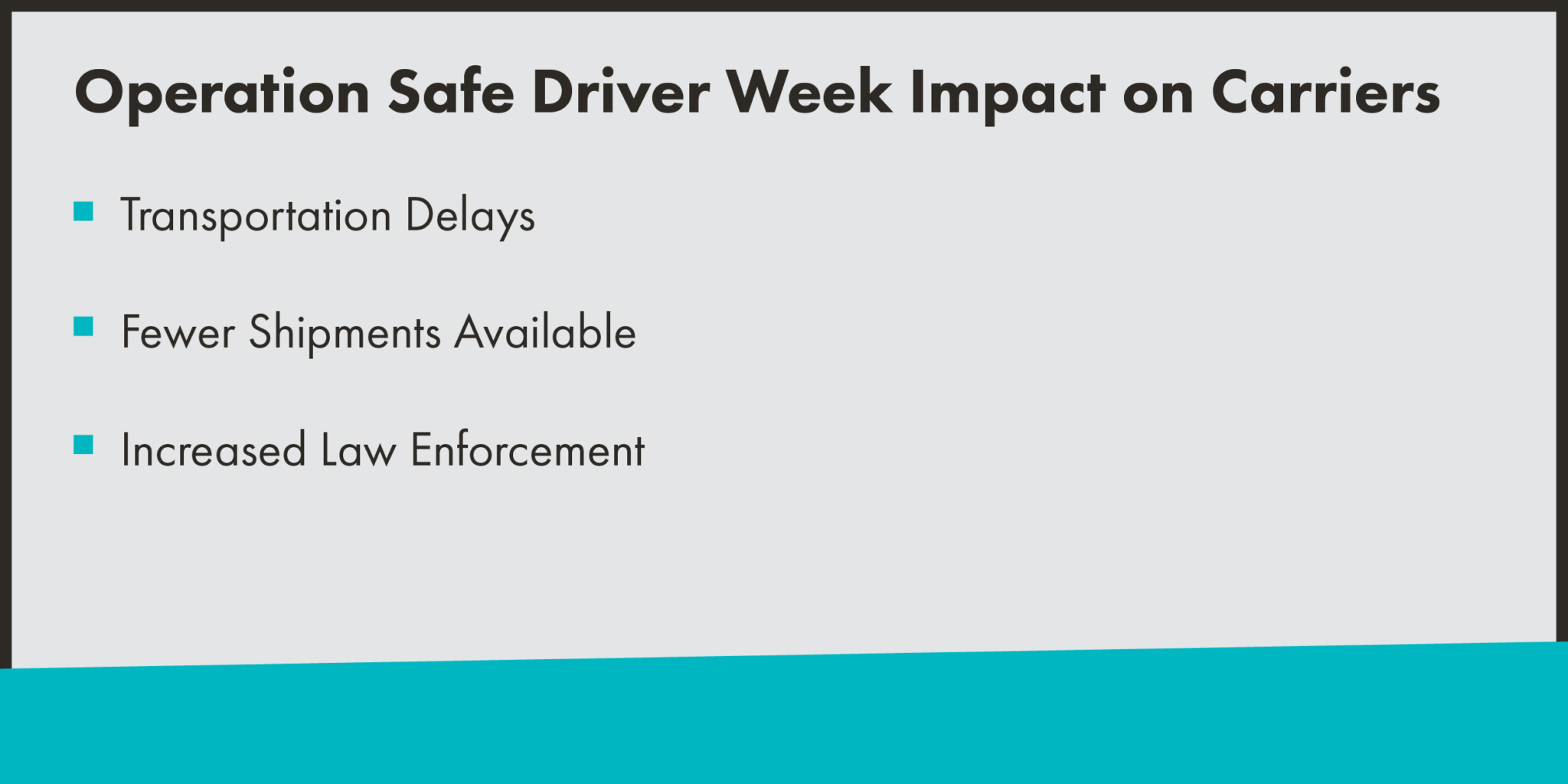 CVSA Operation Safe Driver Week: What You Need to Know